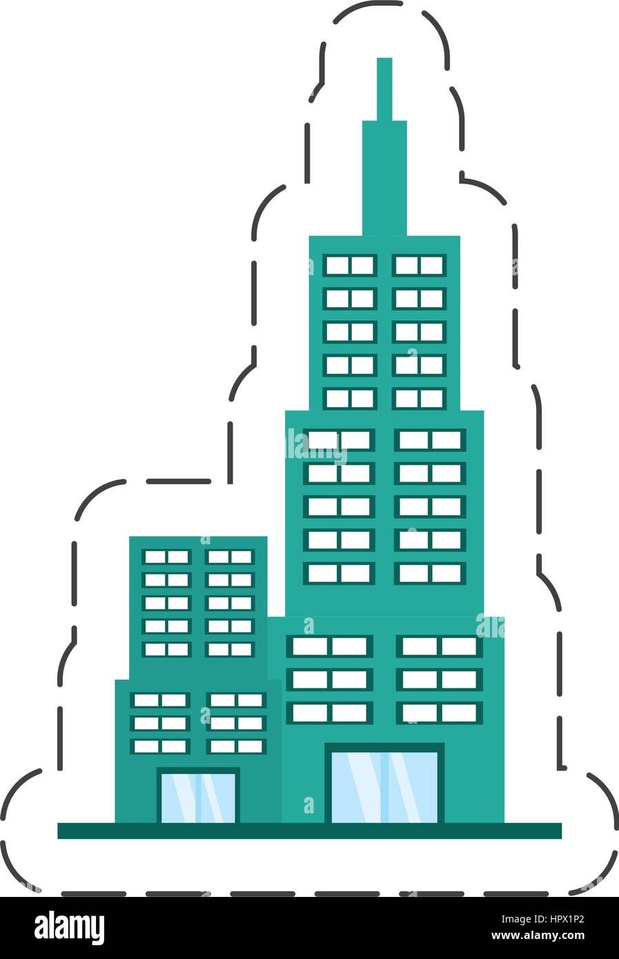 cartoon building modern structure Stock Vector Image & Art - Alamy