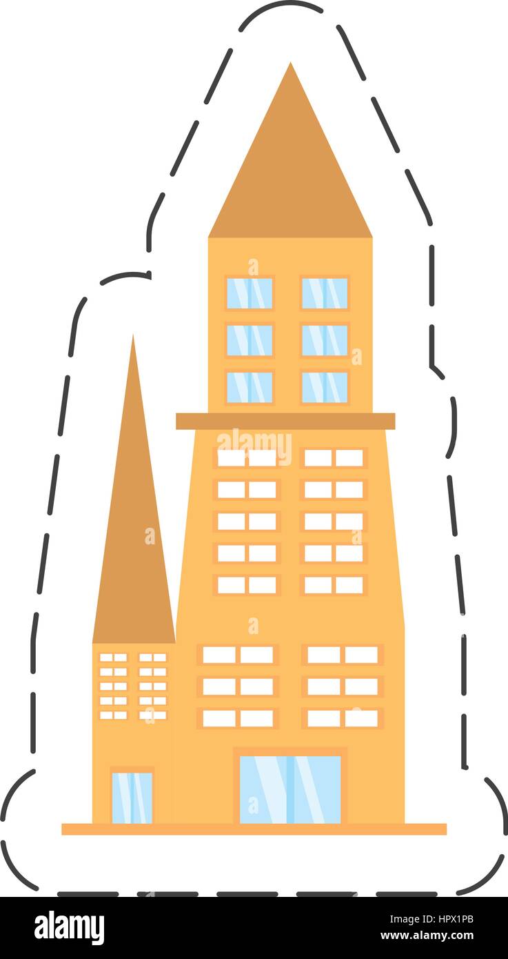 cartoon building architecture urban Stock Vector Image & Art - Alamy