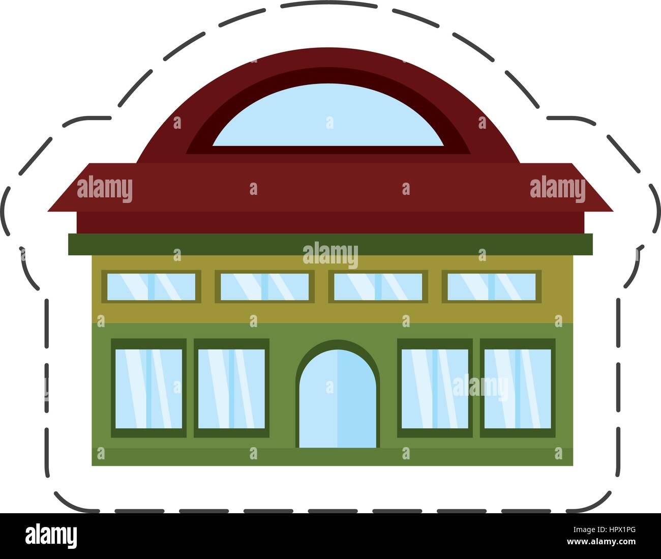 cartoon building classic construction Stock Vector Image & Art - Alamy