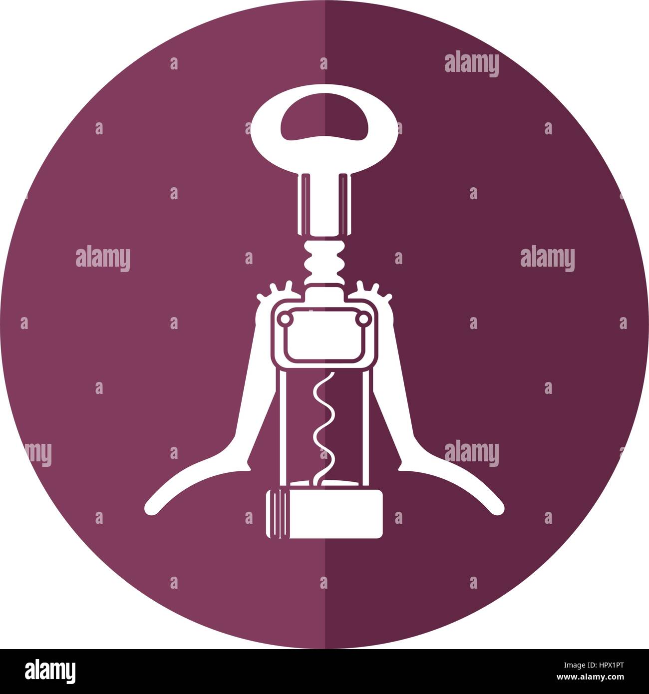 cork screw winery tool shadow Stock Vector Image & Art - Alamy