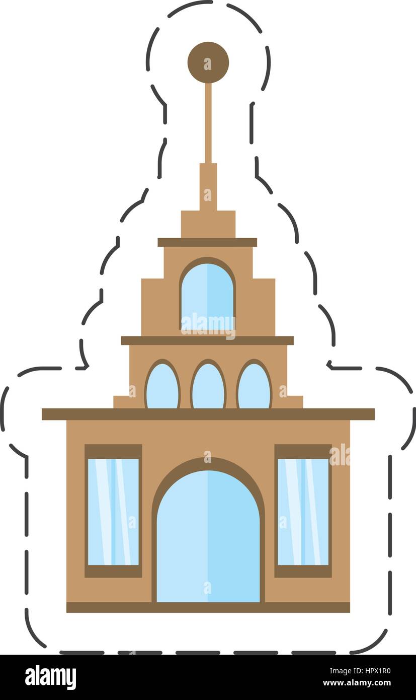 Cartoon building trendy structure hi-res stock photography and images ...