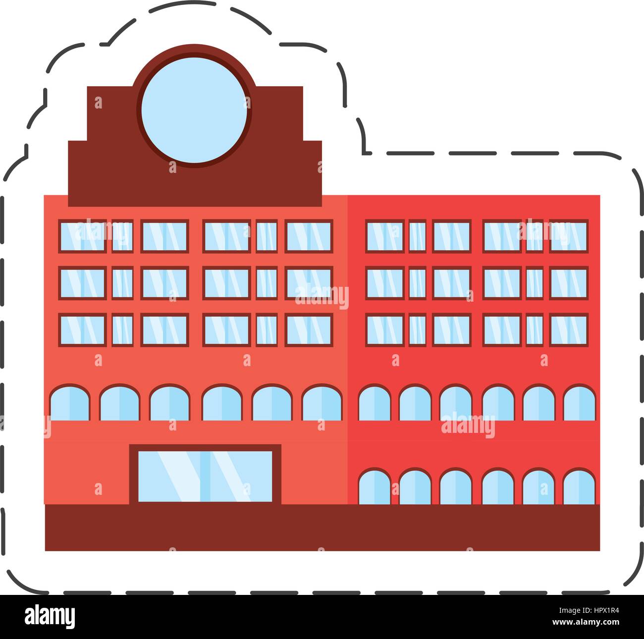 Cartoon building marker window Stock Vector Images - Alamy