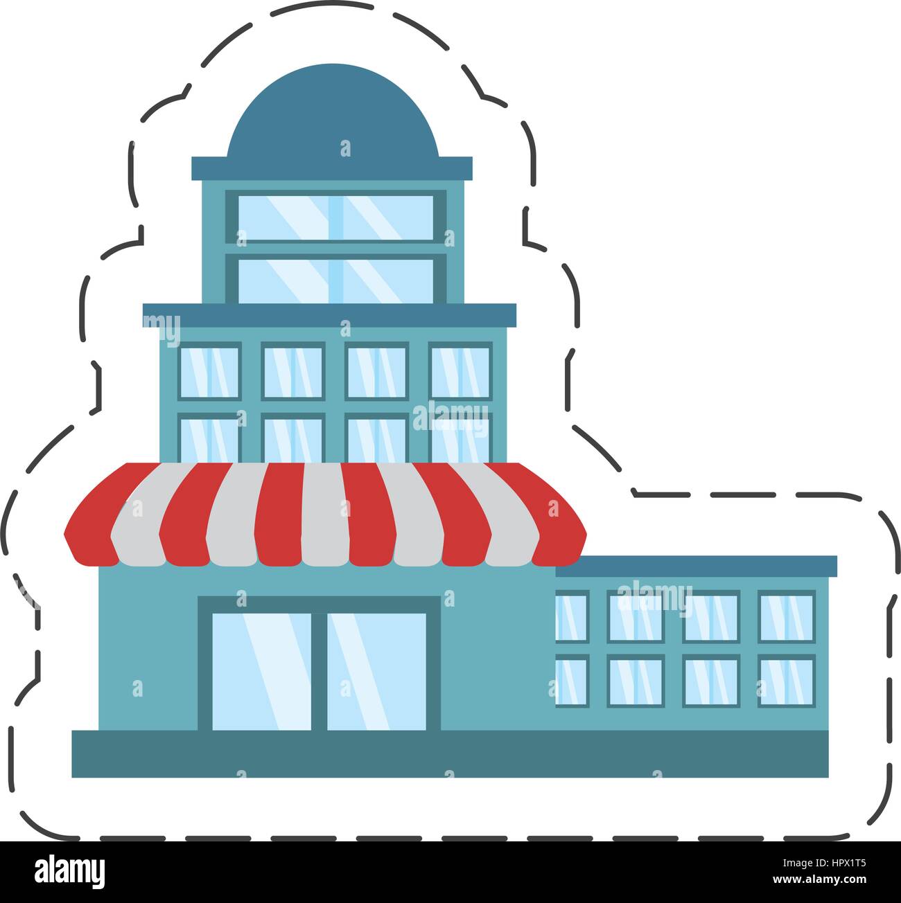 cartoon building store market Stock Vector Image & Art - Alamy