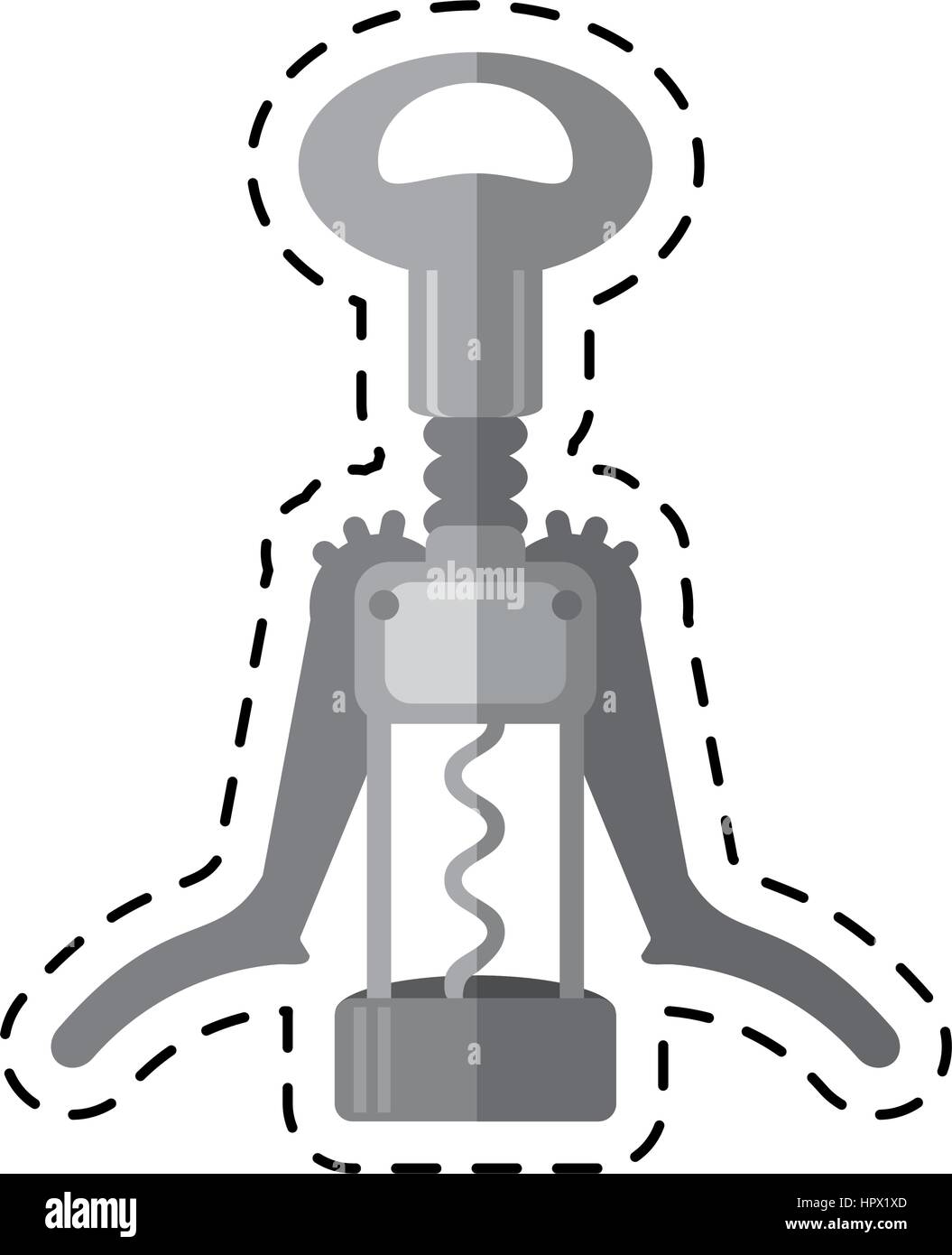 cartoon cork screw winery tool Stock Vector Image & Art - Alamy