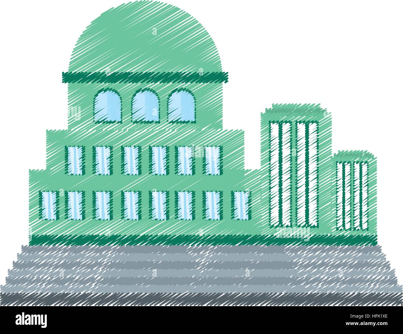 drawing building commercial city Stock Vector Image & Art - Alamy