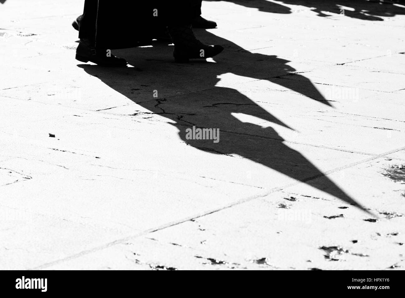 Shadows. Procession. Holy week Stock Photo - Alamy