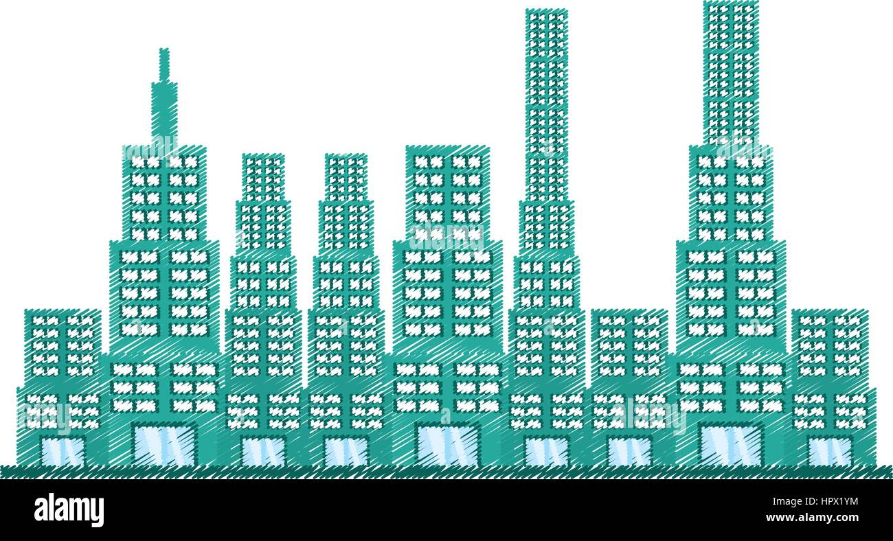 drawing building modern structure Stock Vector Image & Art - Alamy