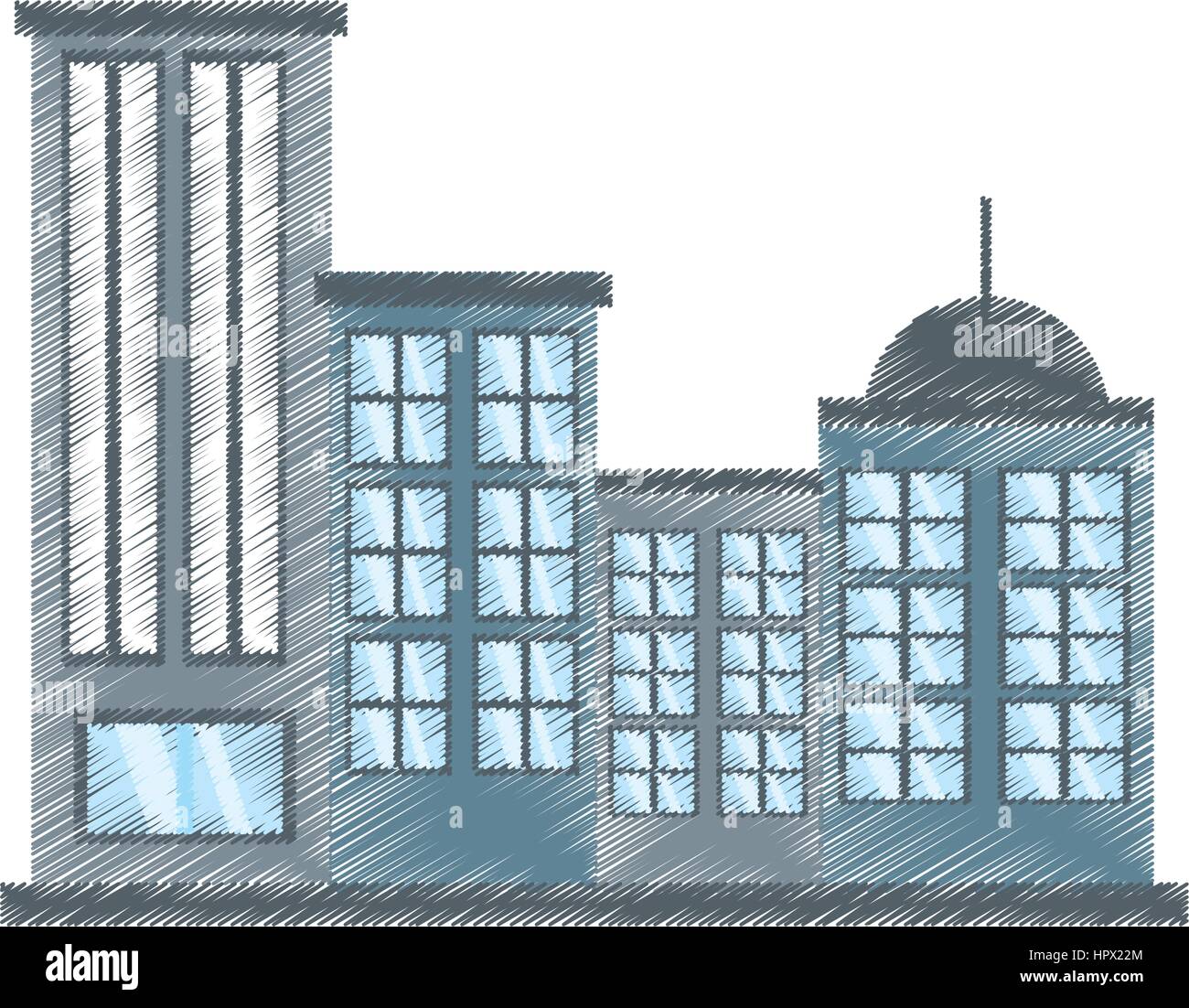 drawing building modern urban Stock Vector Image & Art - Alamy