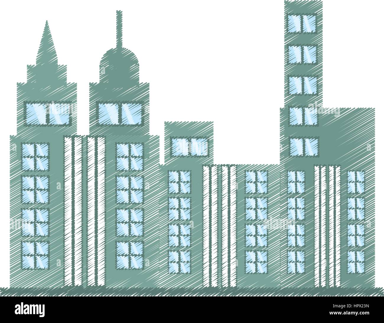 drawing building skyscraper icon Stock Vector Image & Art - Alamy
