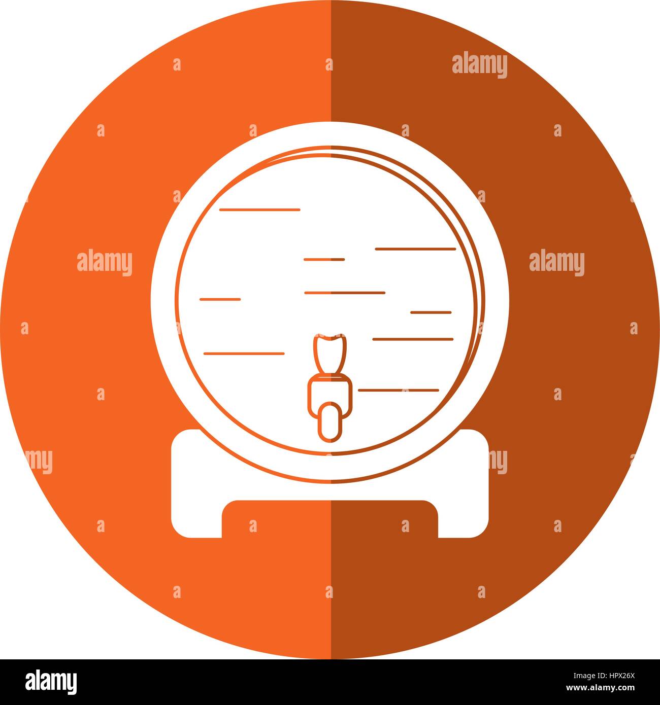 Wood cask tap isolated Stock Vector Images - Alamy