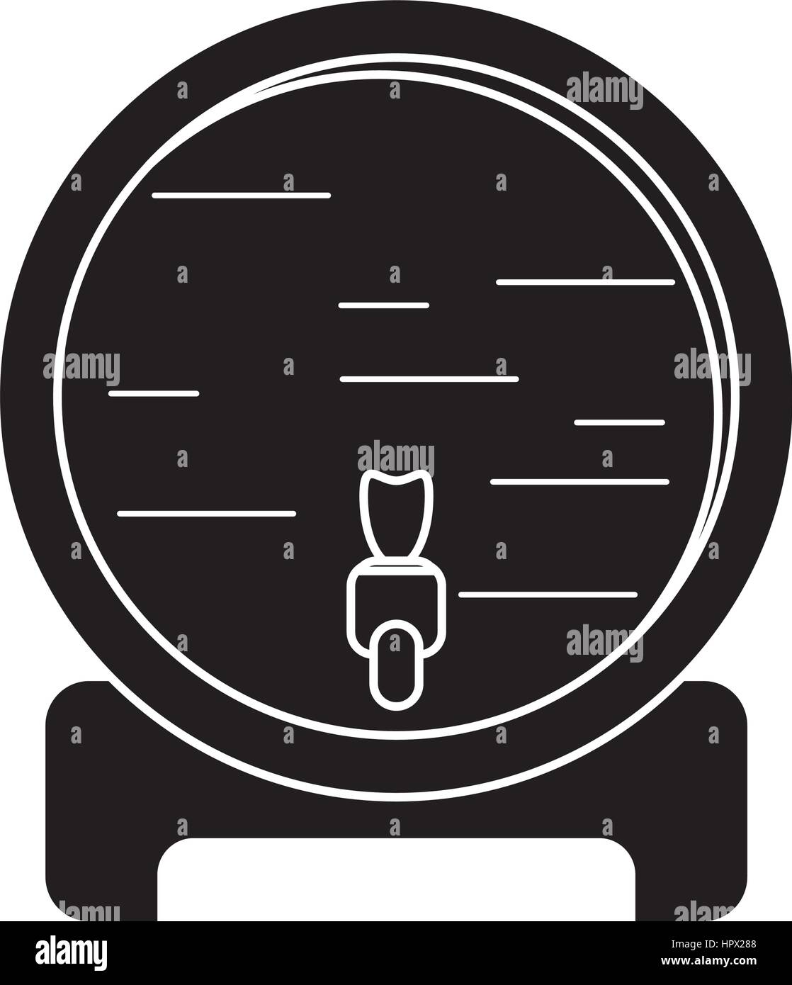 wine barrel faucet wooden pictogram Stock Vector Image & Art - Alamy