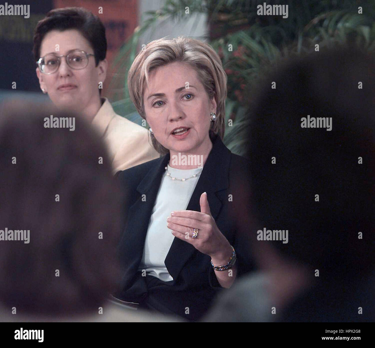 First Lady Hillary Clinton at her "Listening Tour" at Westchester ...