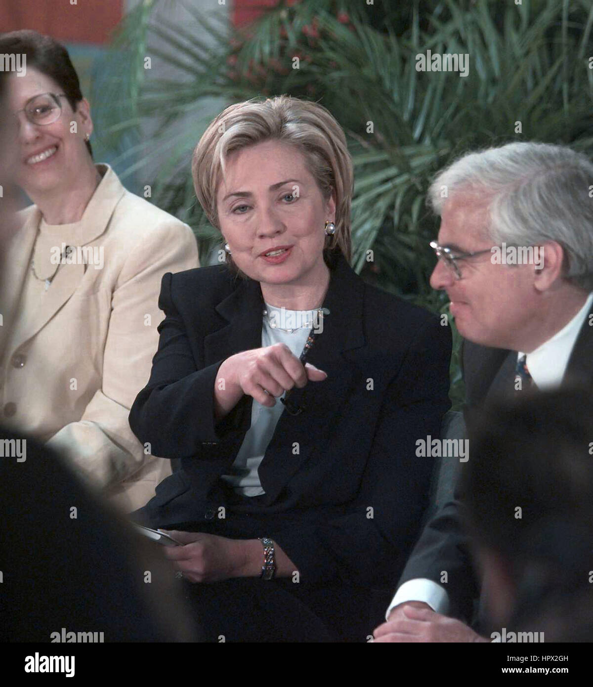 First Lady Hillary Clinton at her "Listening Tour" at Westchester ...