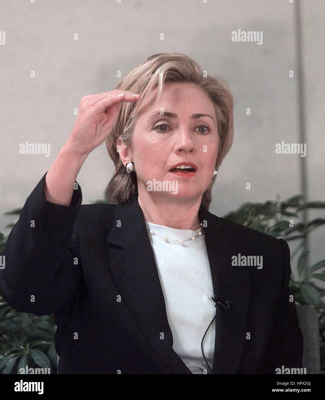 First Lady Hillary Clinton at her "Listening Tour" at Westchester ...