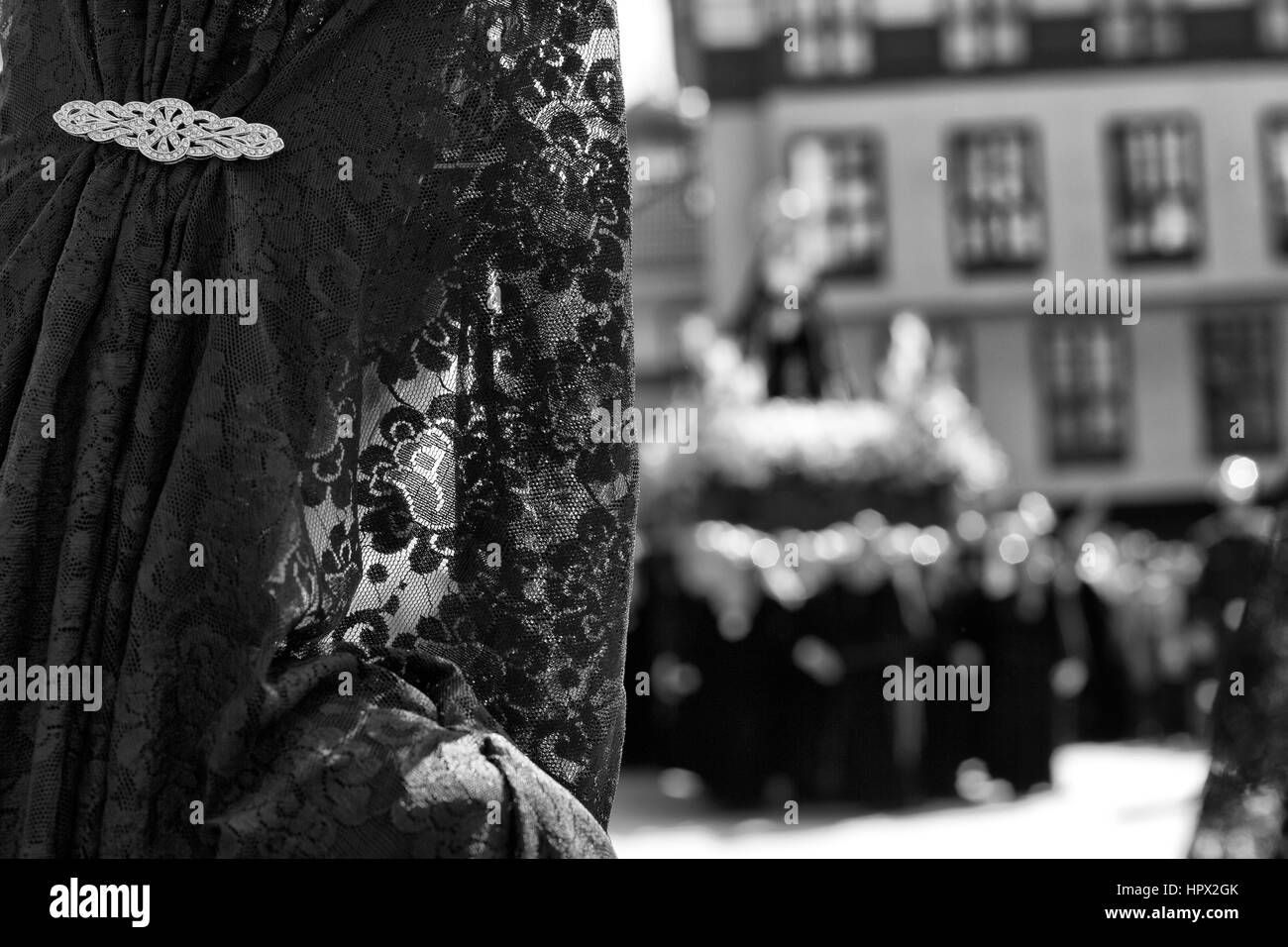 Black mantilla hi-res stock photography and images - Alamy