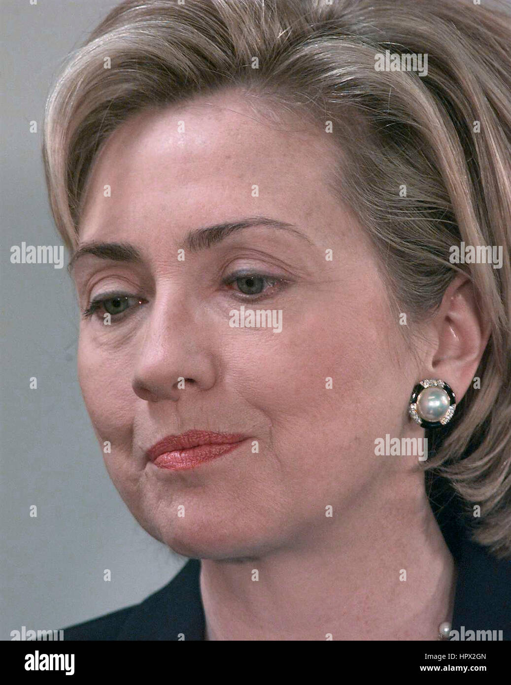 First Lady Hillary Clinton at her "Listening Tour" at Westchester ...