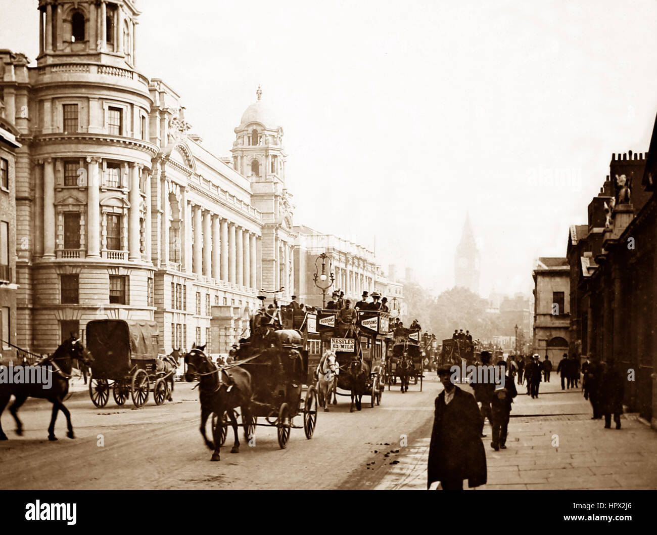 Whitehall london old hi-res stock photography and images - Alamy