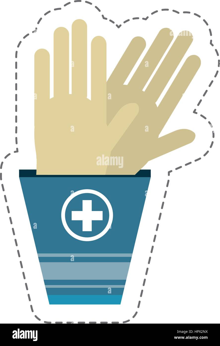 Sterile Gloves Stock Vector Images - Alamy