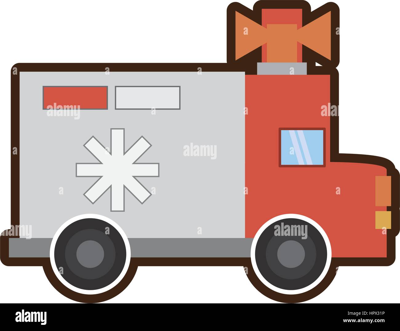 Emergency lights ambulance Stock Vector Images - Alamy