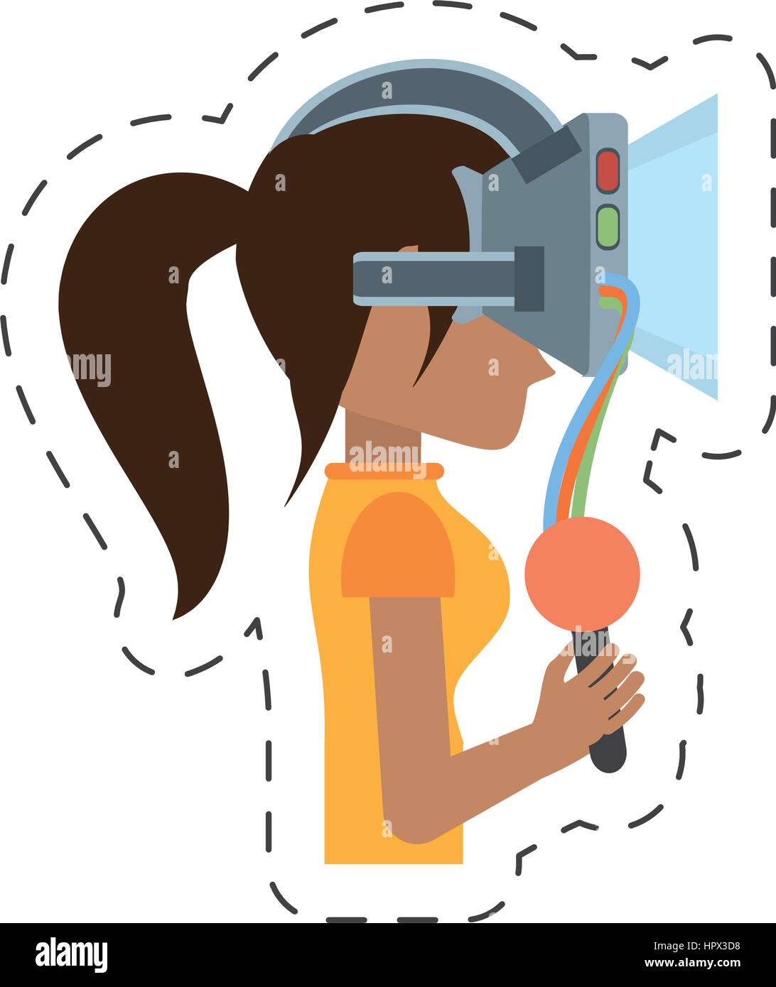 Vr Headset Stock Vector Images - Alamy