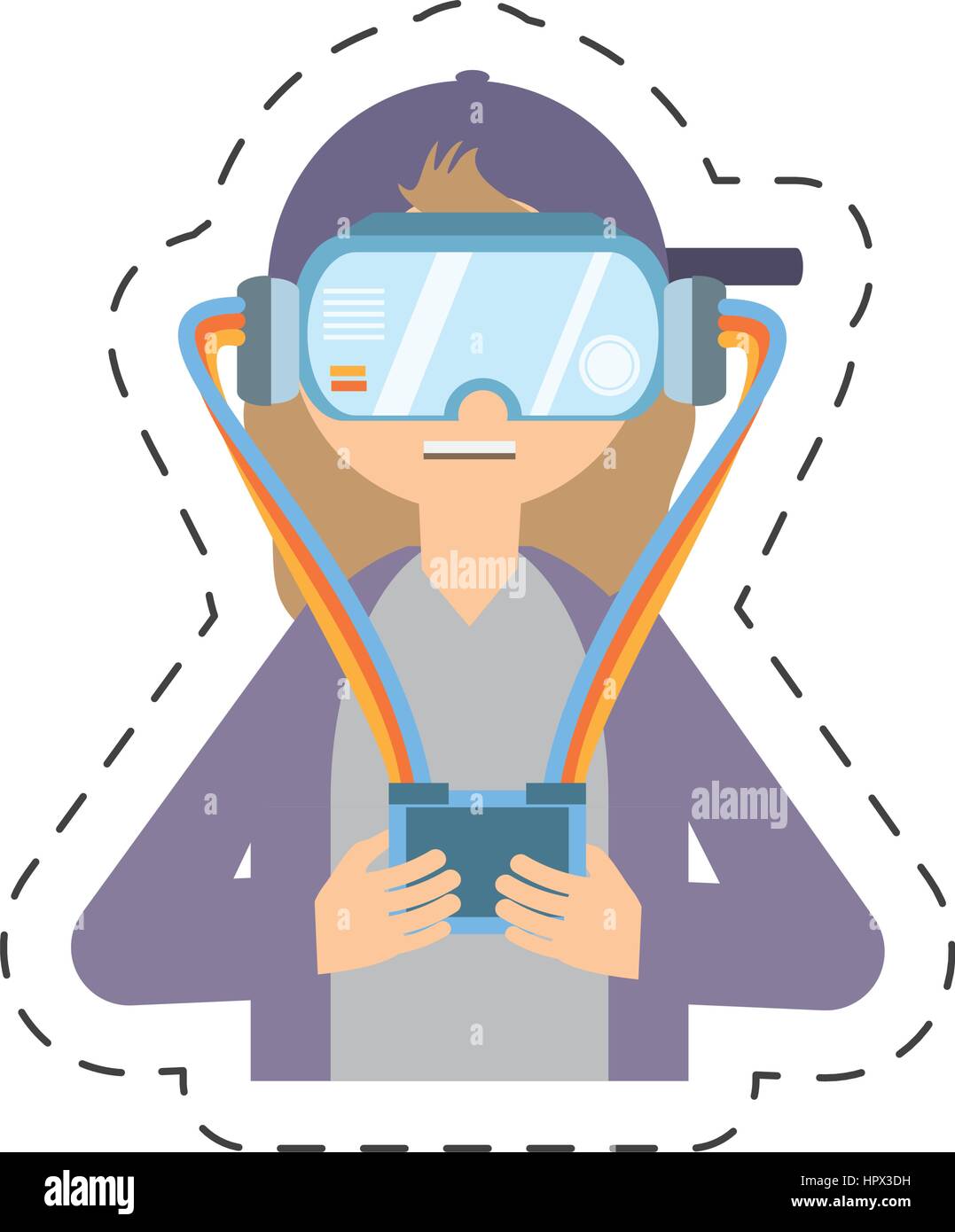 Vr Headset Stock Vector Images - Alamy