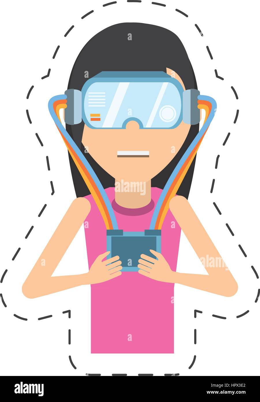Cartoon girl vr headset control hi-res stock photography and images - Alamy Cartoon girl vr headset control hi-res stock photography and images - Alamy
