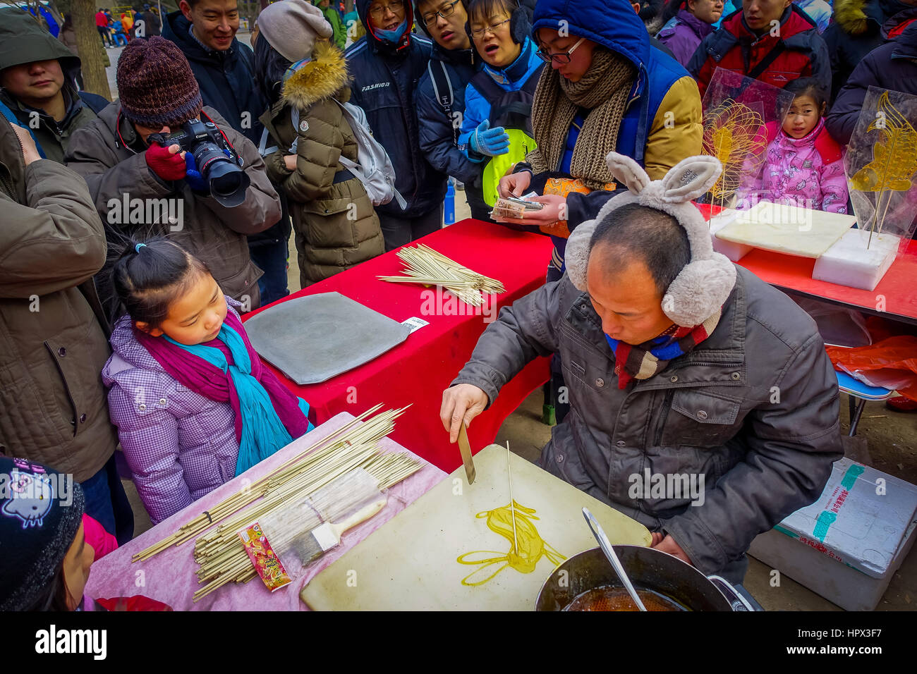 BEIJING, CHINA - 29 JANUARY, 2017: In the olympic temple of earth park ...