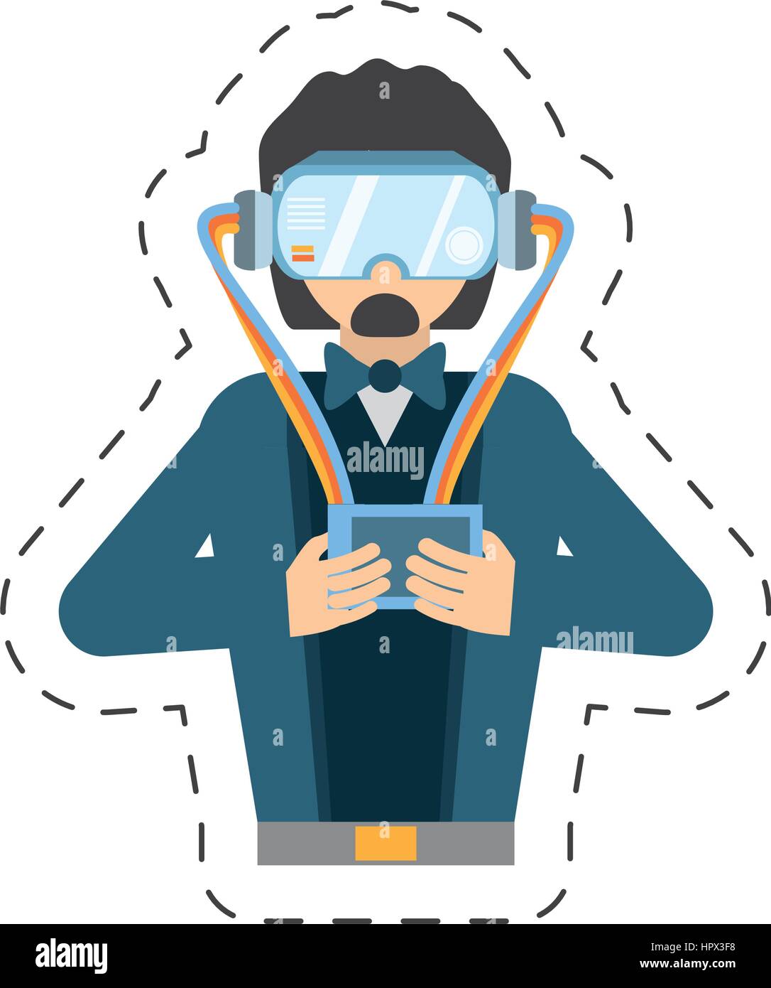 3d realistic man with mask Stock Vector Images - Alamy