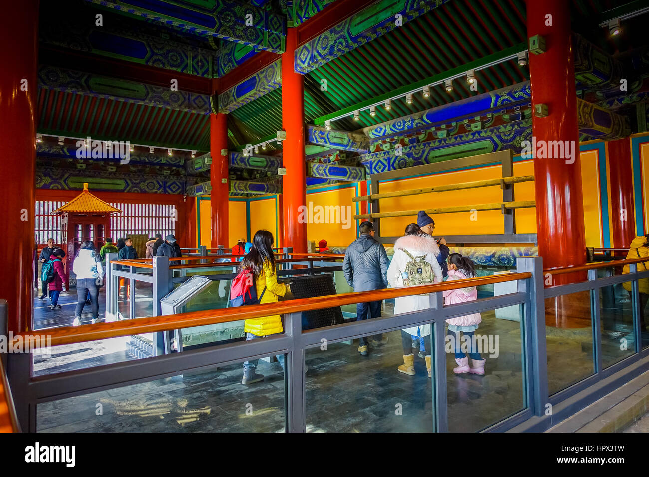 BEIJING, CHINA - 29 JANUARY, 2017: Temple of heaven, imperial complex ...