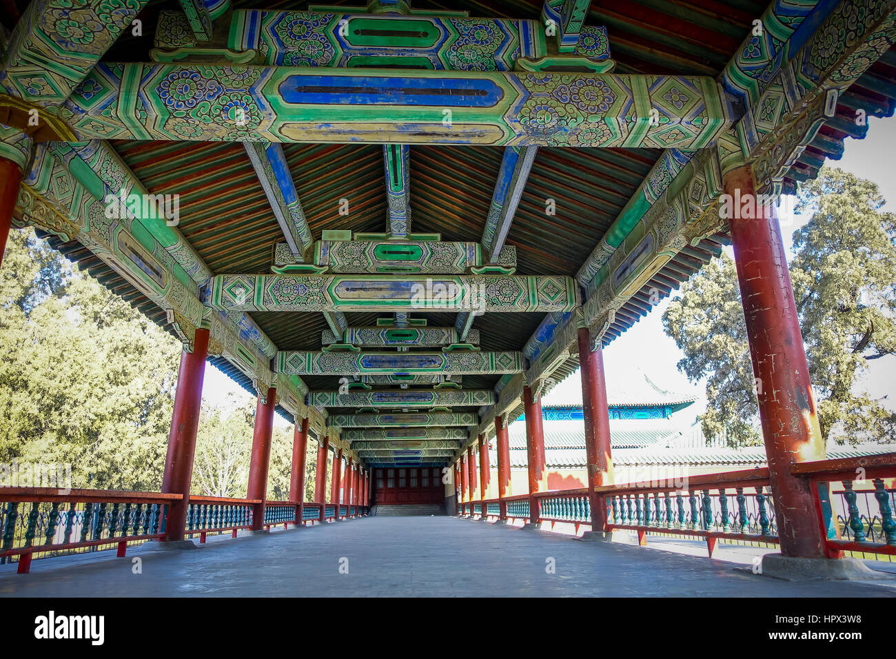 BEIJING, CHINA - 29 JANUARY, 2017: Temple of heaven, imperial complex ...
