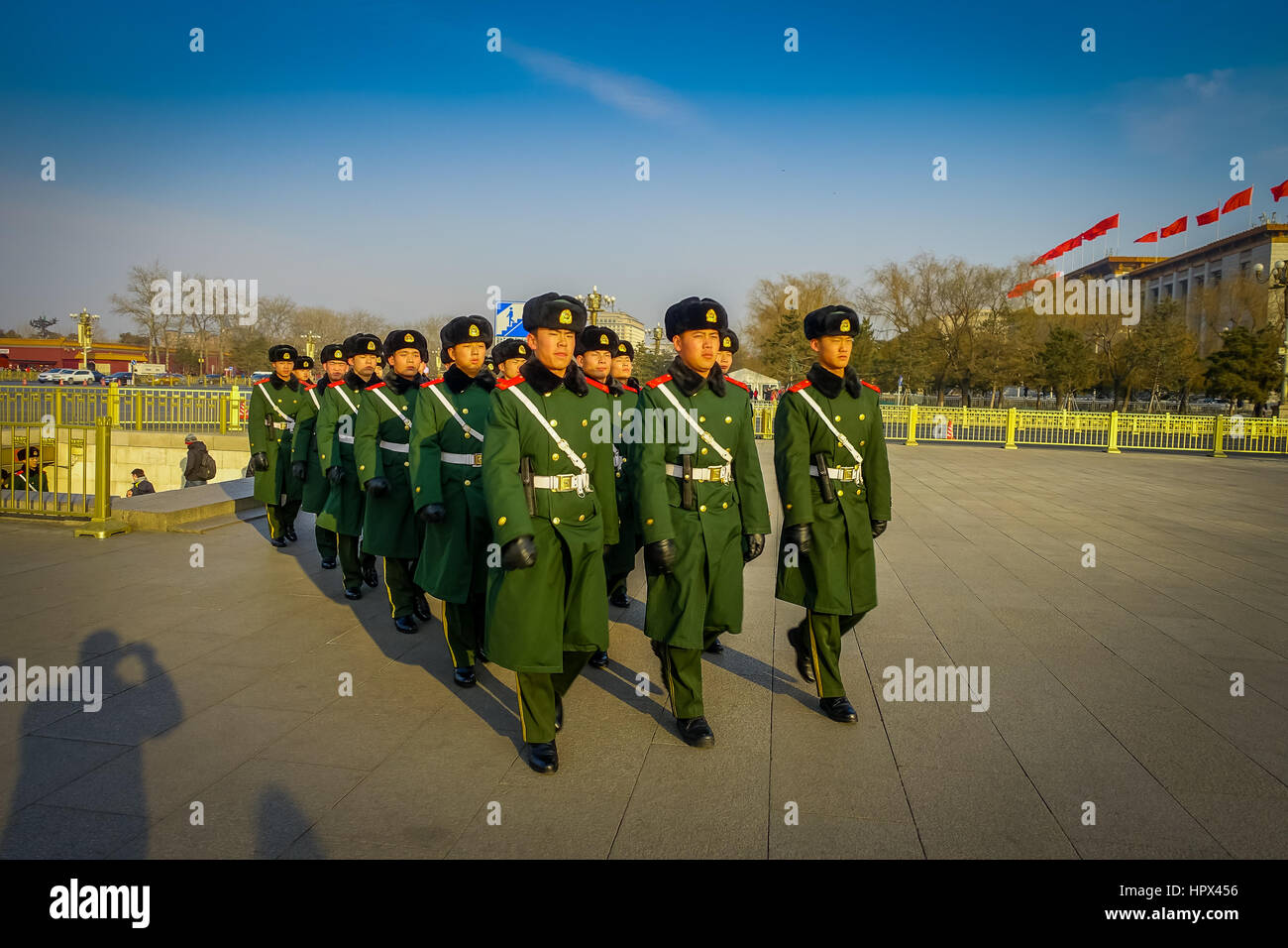 Chinese army marching hi-res stock photography and images - Alamy