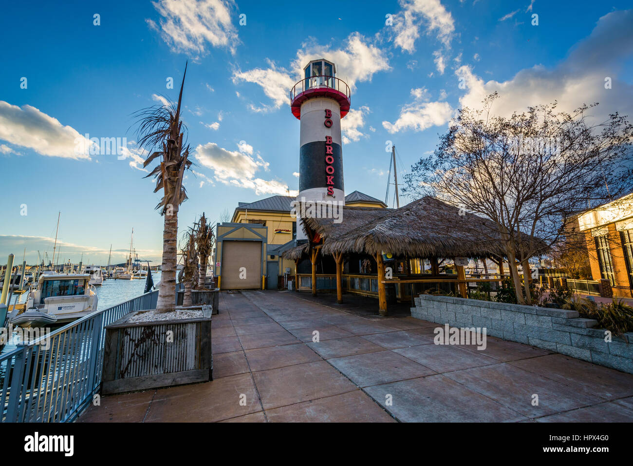 The Bo Brooks Lighthouse, along the Waterfront in Canton, Baltimore ...