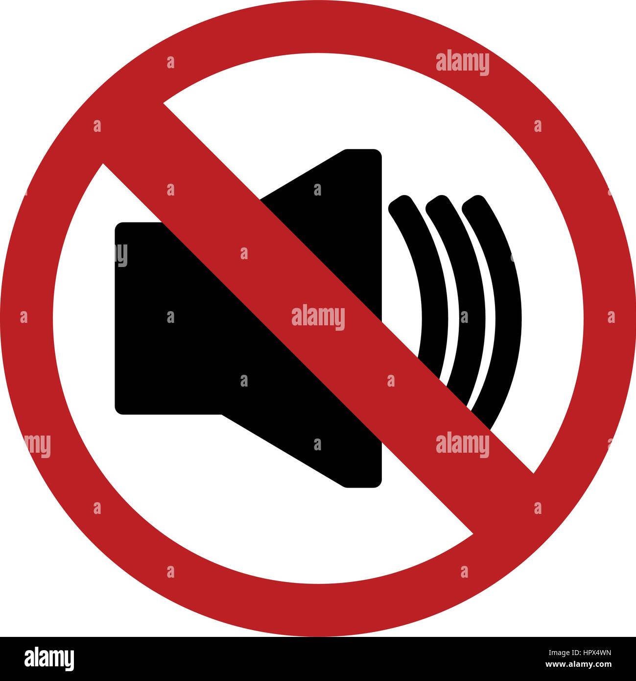 Icon no volume in vector on white background Stock Vector Image & Art ...