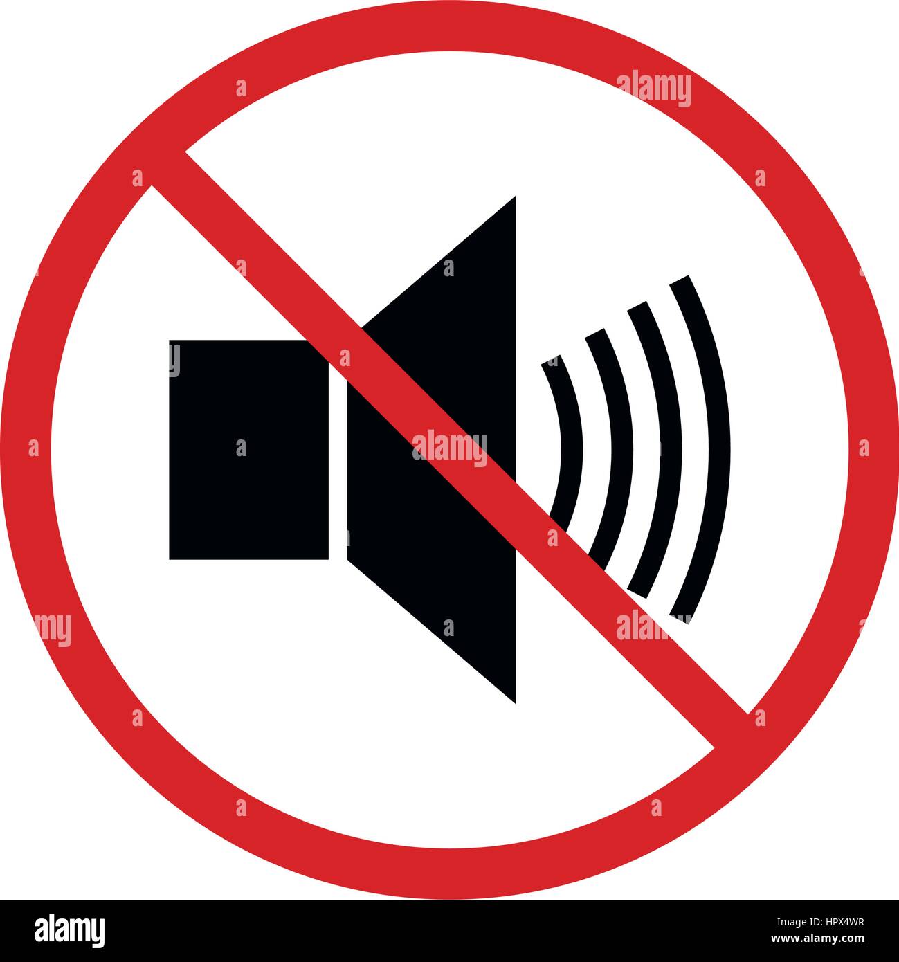 Icon no volume in vector on white background Stock Vector Image & Art ...