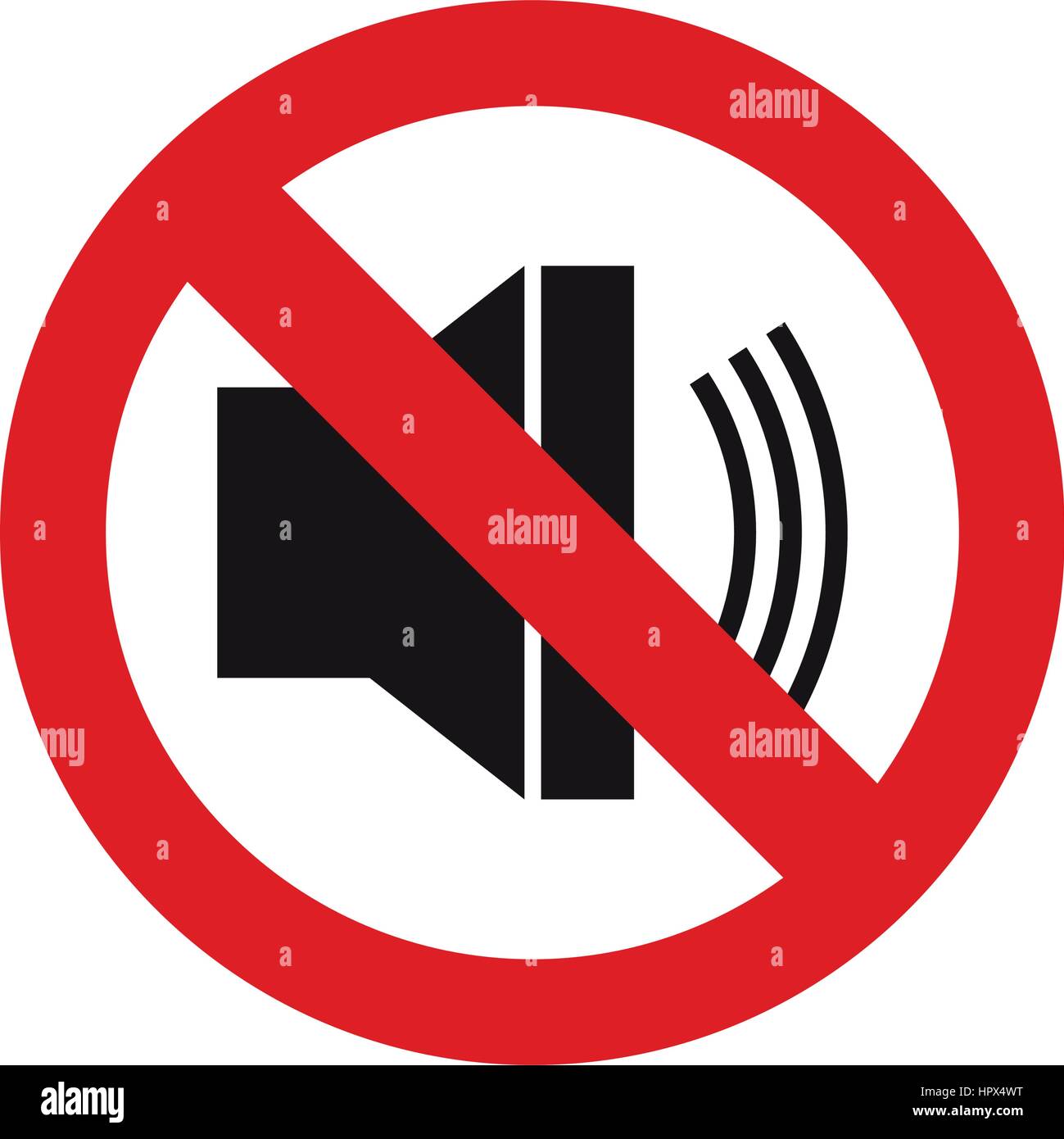 Icon no volume in vector on white background Stock Vector Image & Art ...