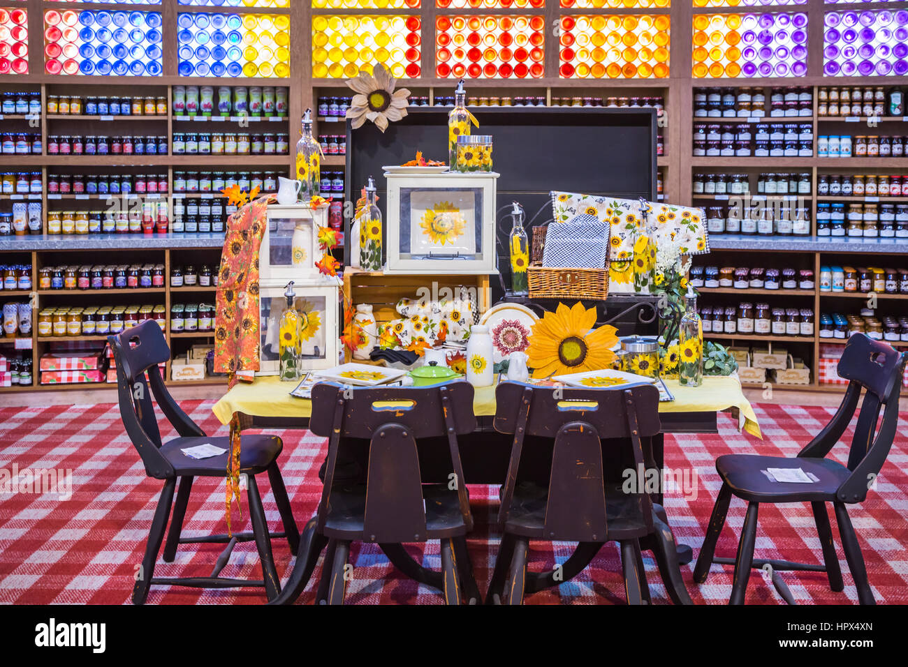 The interior of the Smucker's Store in Orville, Ohio, USA Stock Photo ...