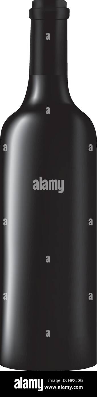 Wineglass bottle dark red Stock Vector Images - Alamy