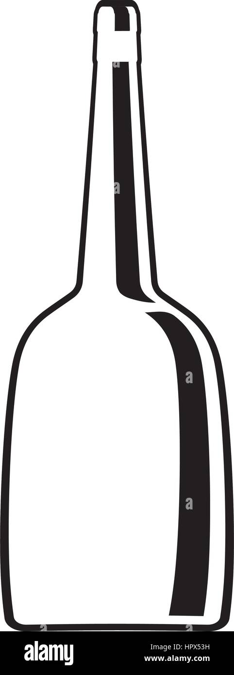 glass bottle wine line design Stock Vector Image & Art - Alamy
