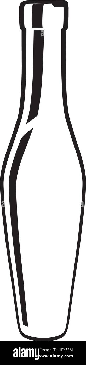 glass bottle wine line design Stock Vector Image & Art - Alamy