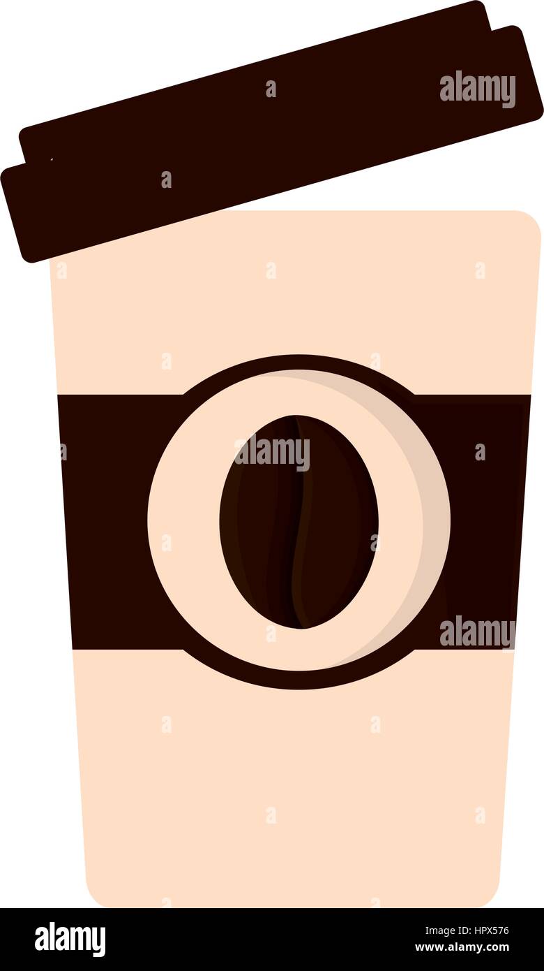 paper cup coffee open cap Stock Vector Image & Art - Alamy