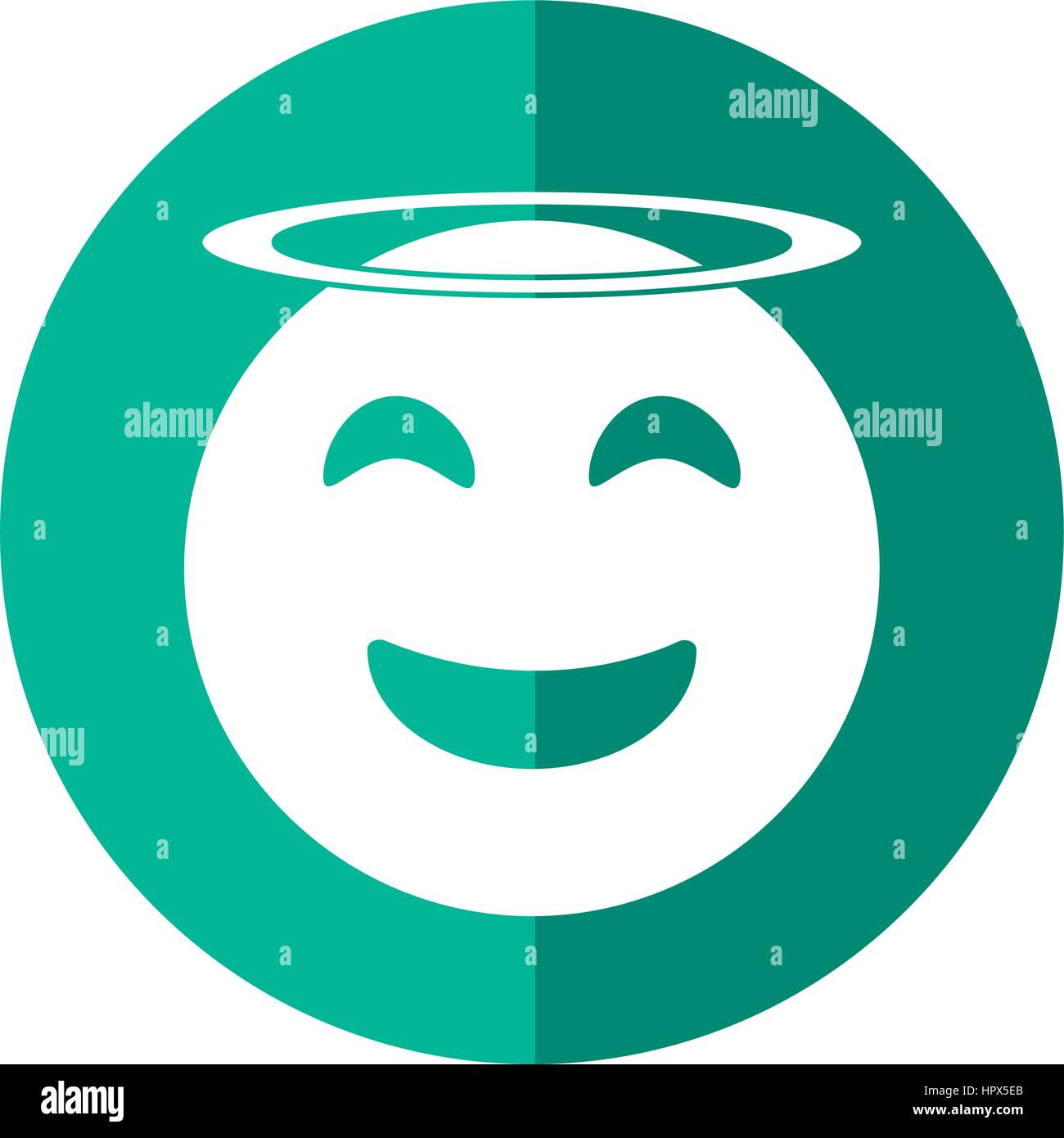 angel emoticon style icon shadow Stock Vector Image & Art - Alamy