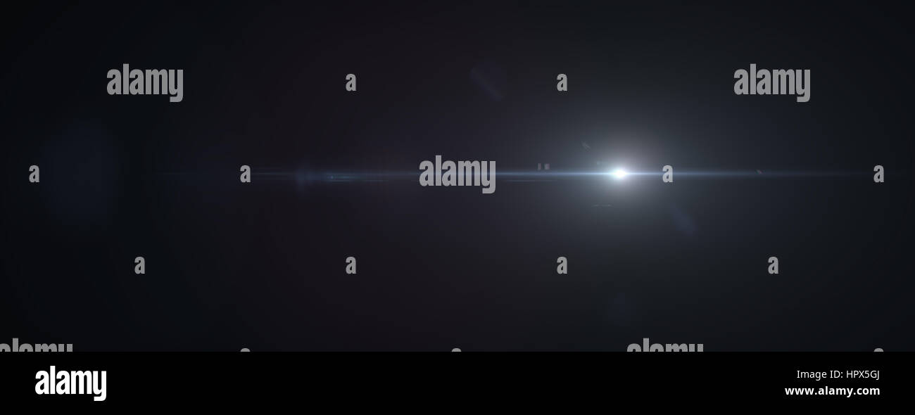 Lens flare effect in space. 3D rendering Stock Photo - Alamy