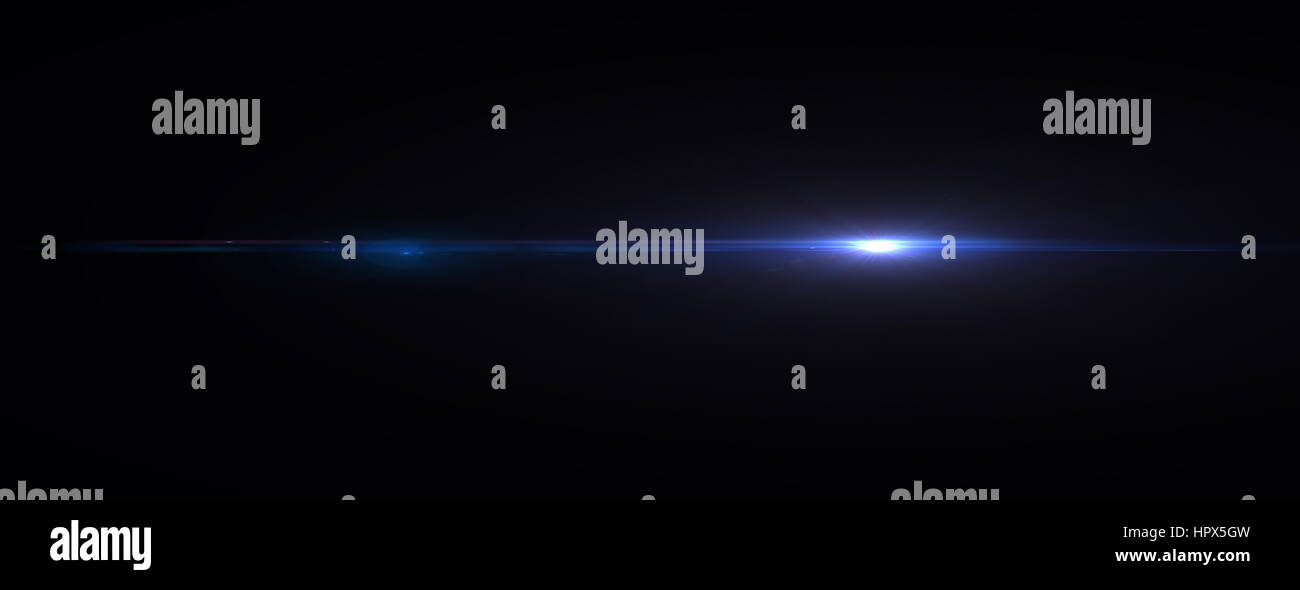 Lens flare effect in space. 3D rendering Stock Photo - Alamy