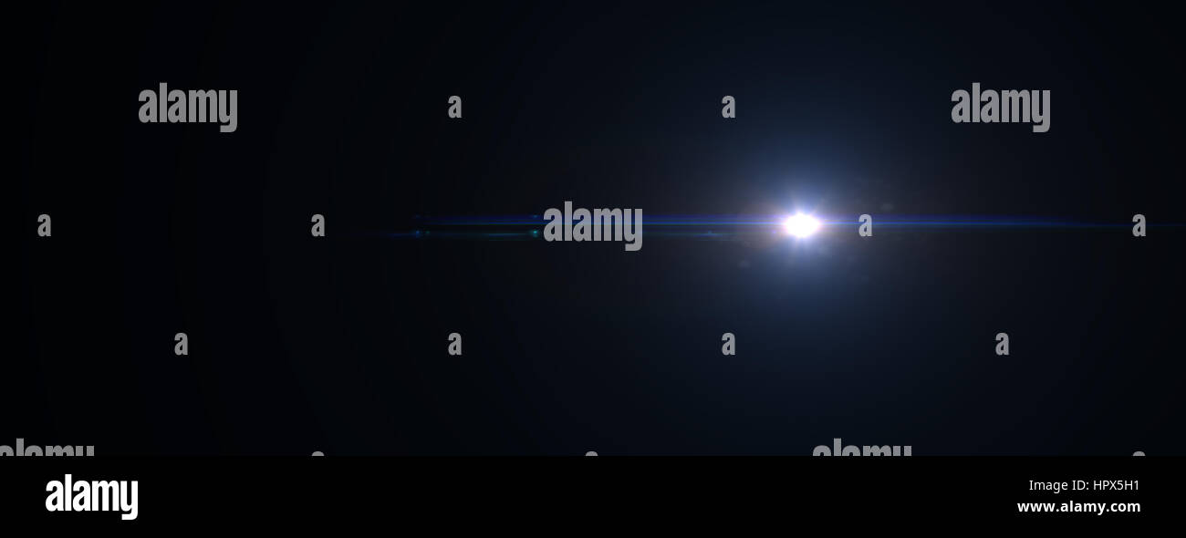 Lens flare effect in space. 3D rendering Stock Photo - Alamy