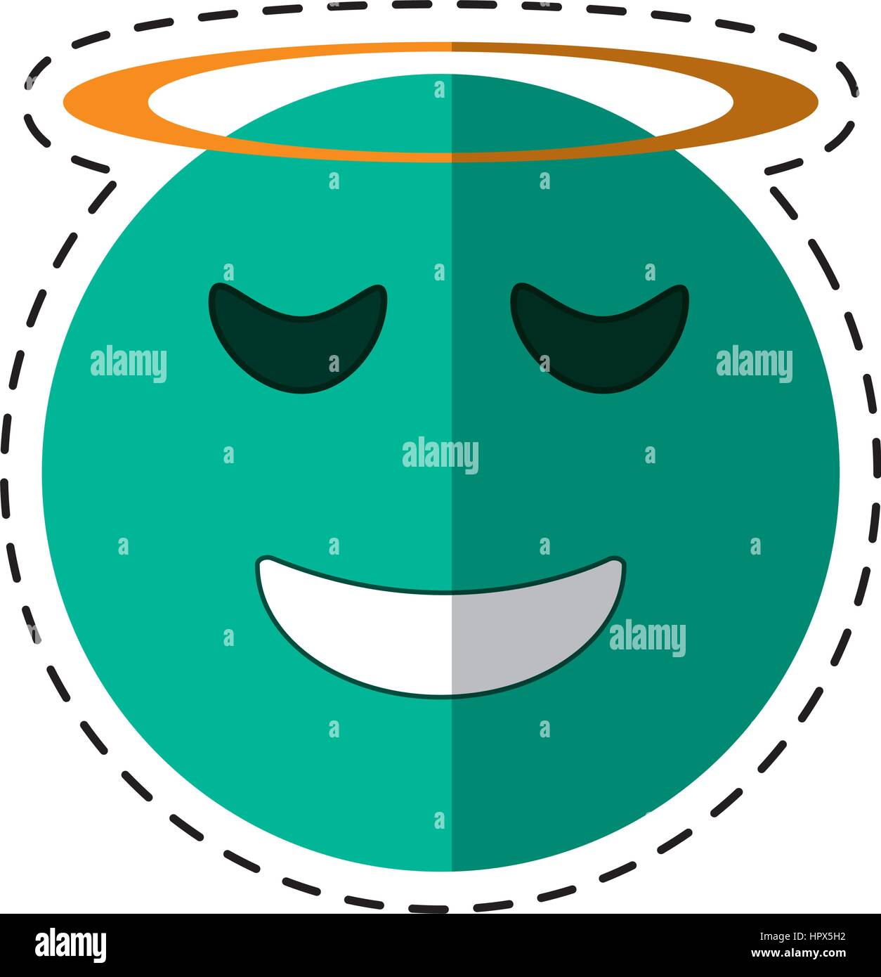 Angel emoticon hi-res stock photography and images - Alamy