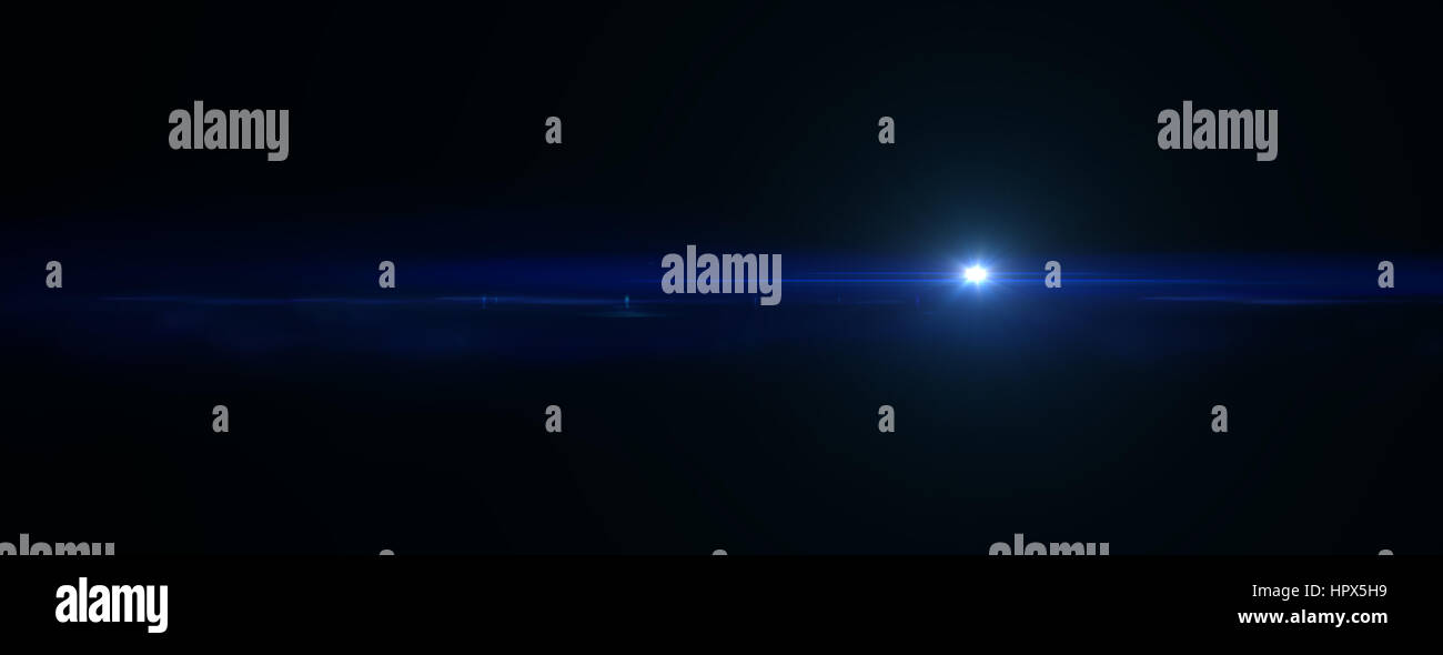 Lens flare effect in space. 3D rendering Stock Photo - Alamy