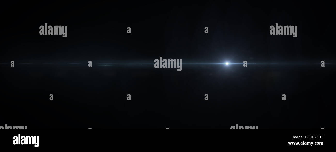 Lens flare effect in space. 3D rendering Stock Photo - Alamy