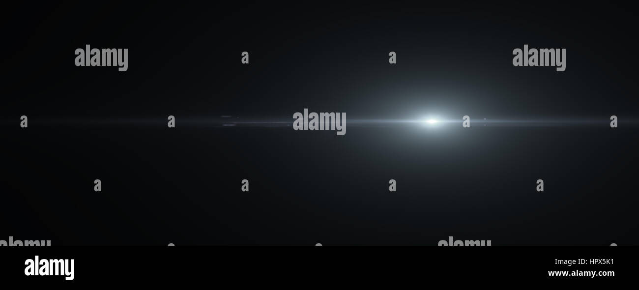 Lens flare effect in space. 3D rendering Stock Photo - Alamy