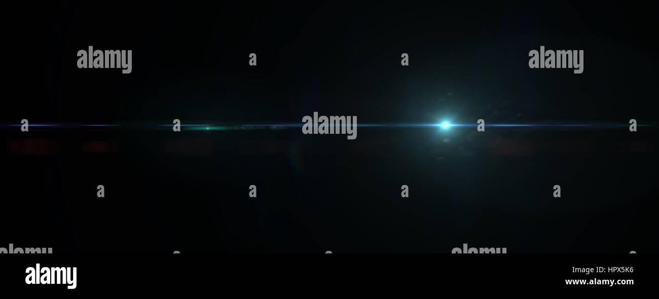 Lens flare effect in space. 3D rendering Stock Photo - Alamy