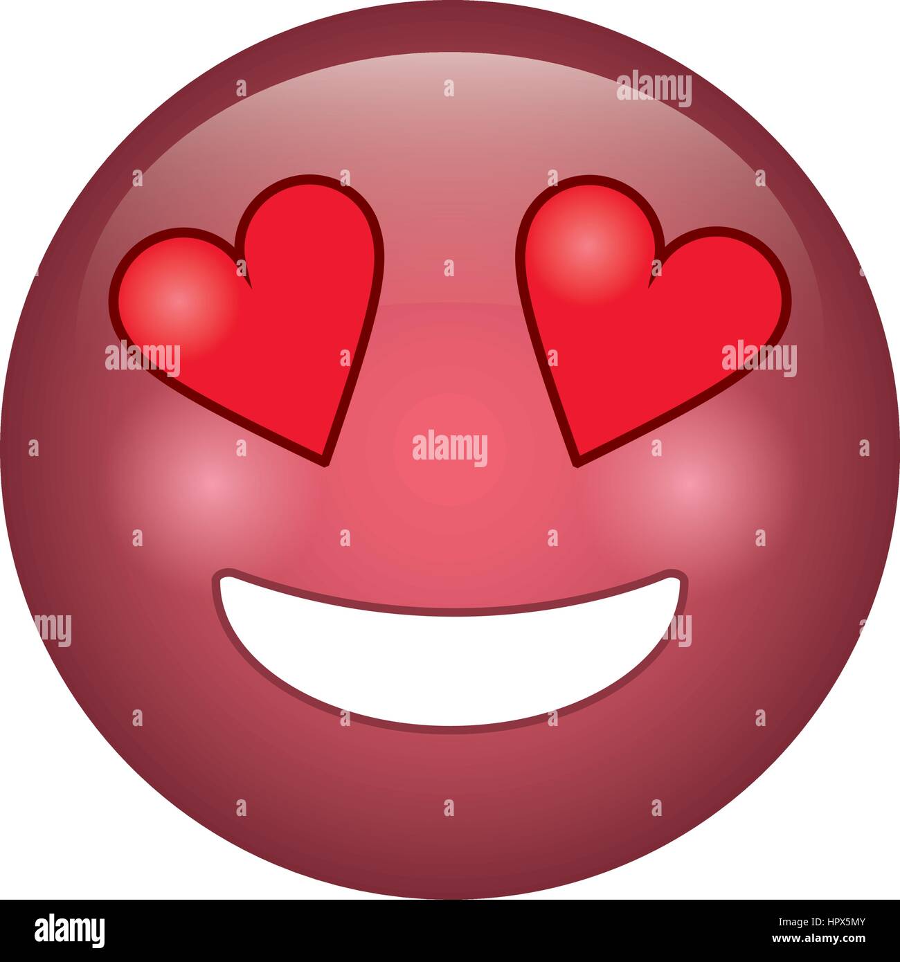 love emoticon style icon Stock Vector Image & Art - Alamy